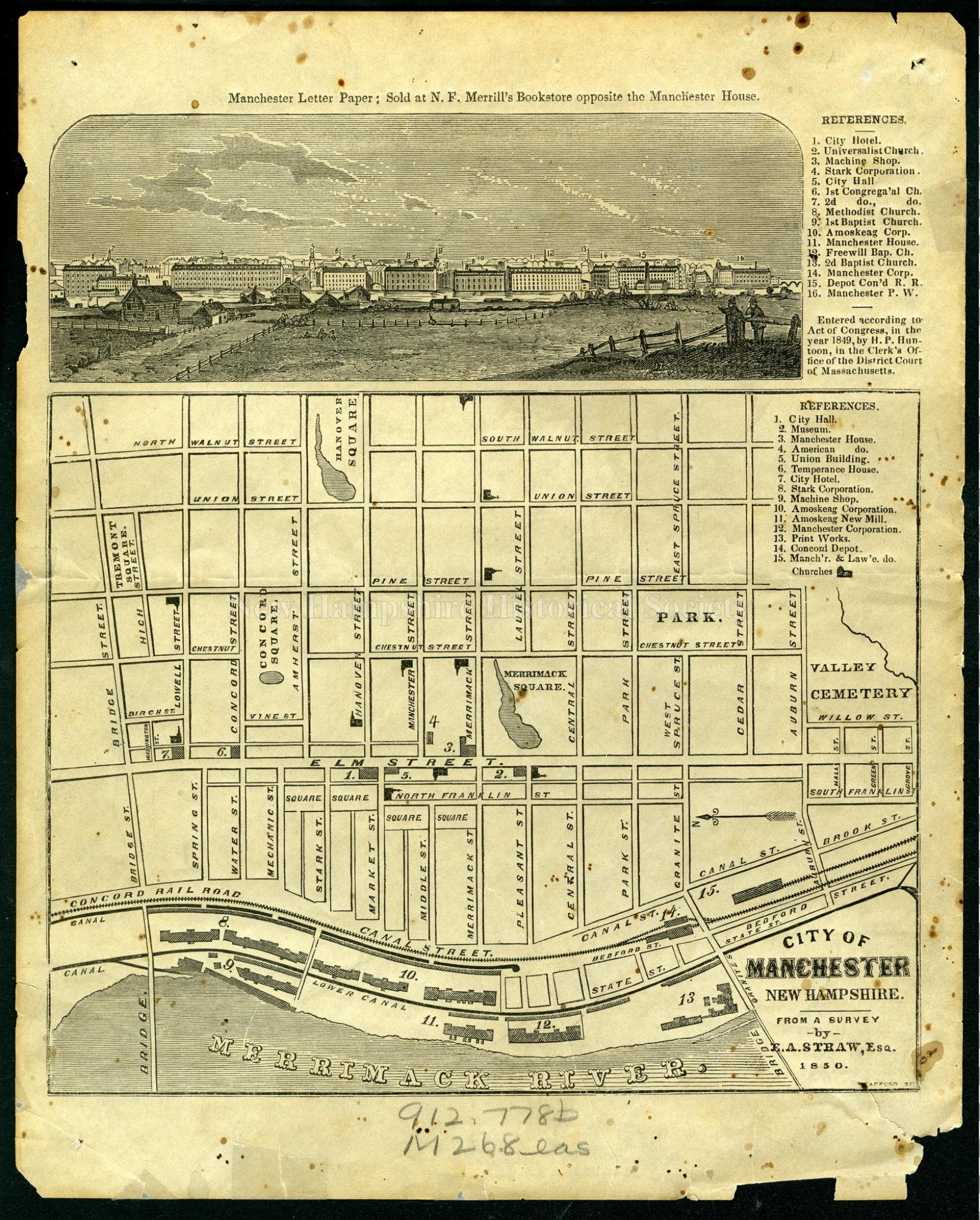 City Street Map Manchester New Hampshire New Hampshire Counties Map
